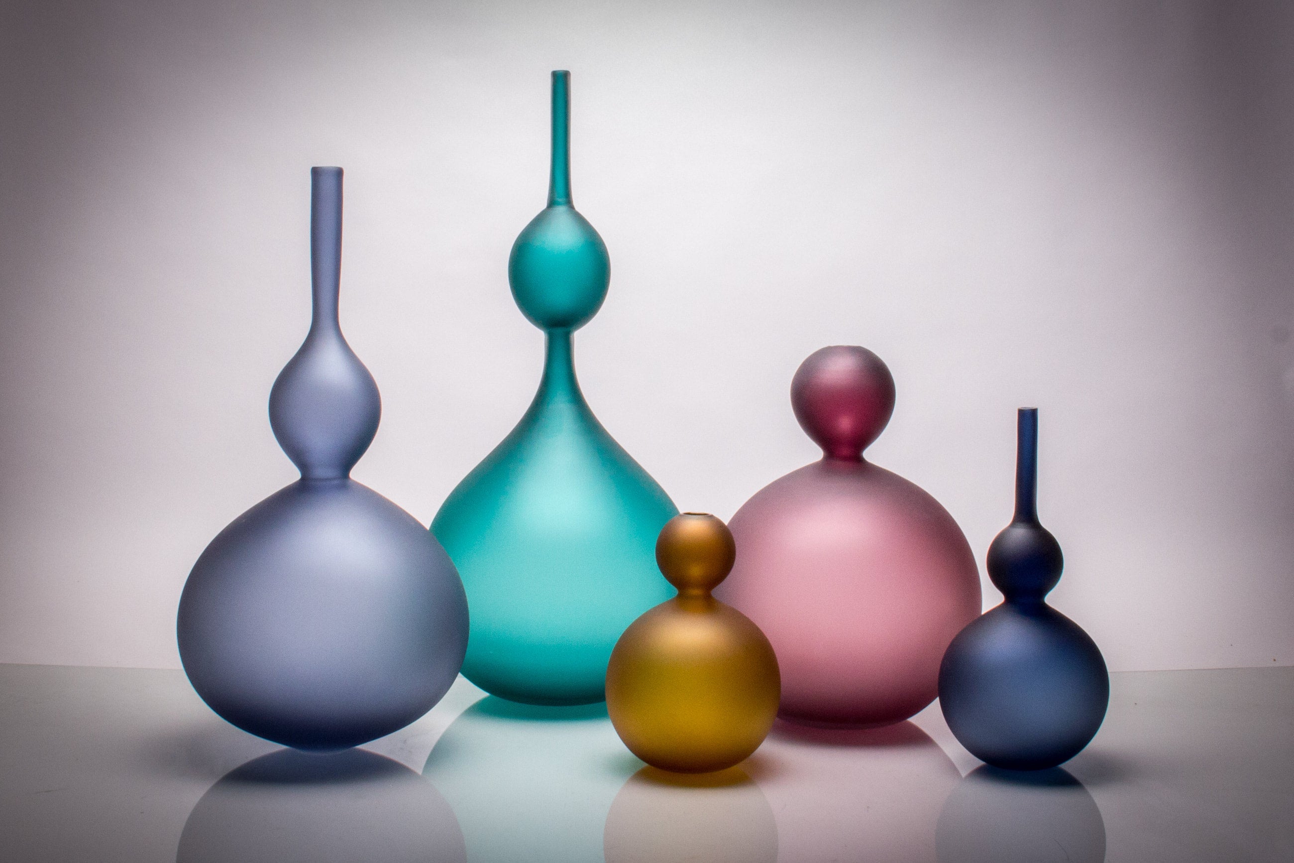 Bubble Bottle Set | J Shannon Floyd Glass